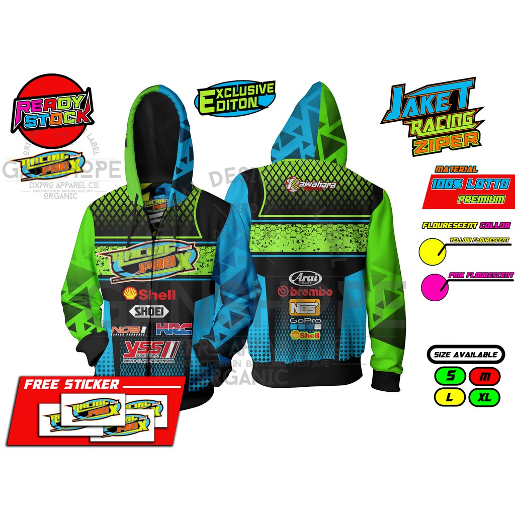 Jual JAKET RACING ZIPPER 2STROKE GANK ALL SERIES 1 | Shopee Indonesia