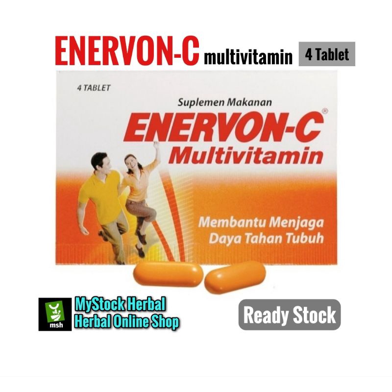 Jual ENERVON-C Multivitamin isi 4 tablet HARGA PROMO | Shopee Indonesia