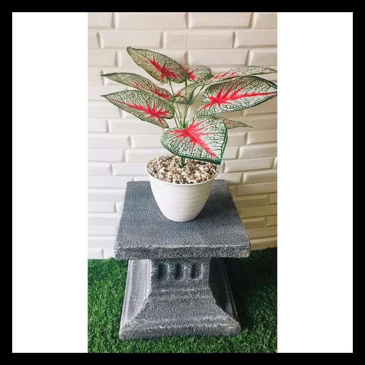 Jual Pohon Sri Rejeki Merah Artificial Plastik Latek/Daun Sri Rejeki ...