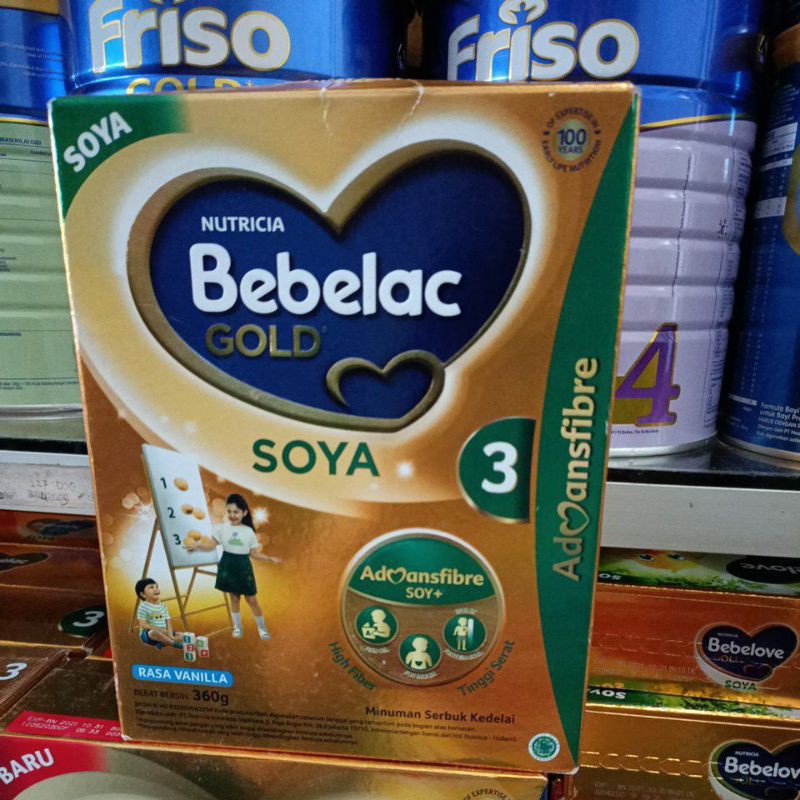 Jual bebelac gold soya 3 360g | Shopee Indonesia