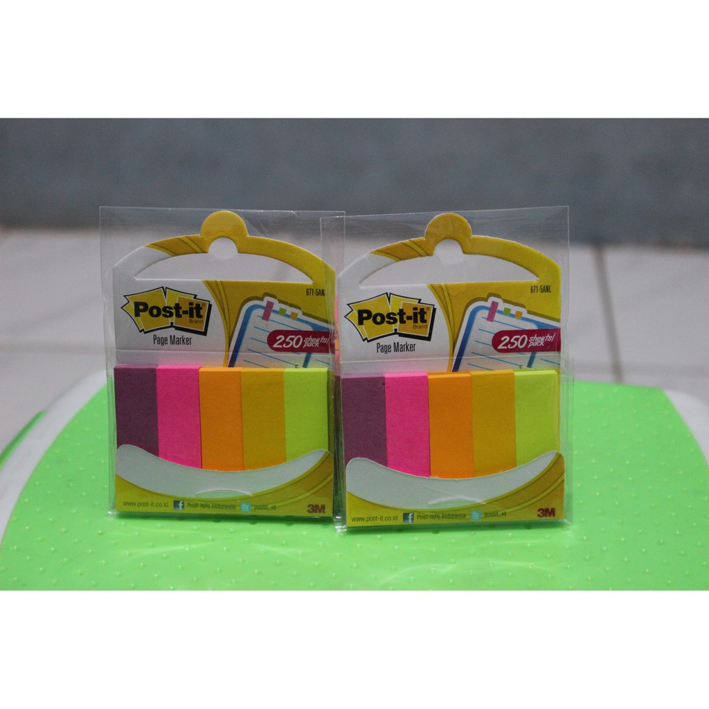 Jual post it 3m page marker pembatas buku warna warni | Shopee Indonesia