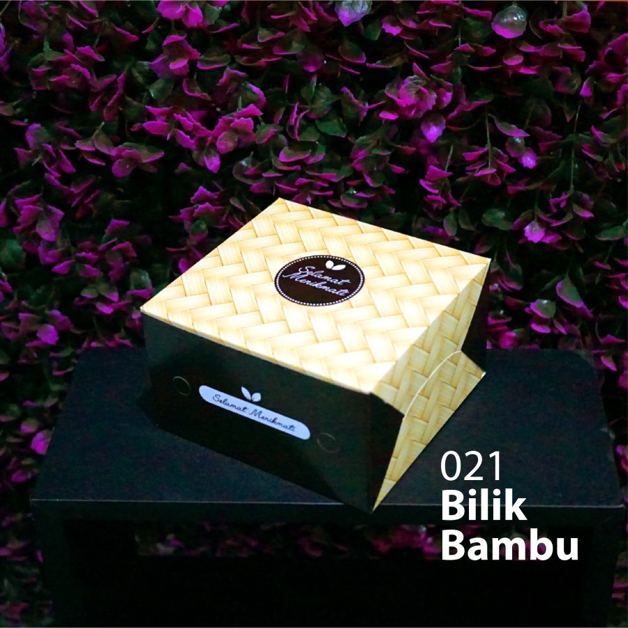 Jual 10 pcs Snack Box 12x12x7 Dus Kemasan Makanan Kotak Kue Kardus ...