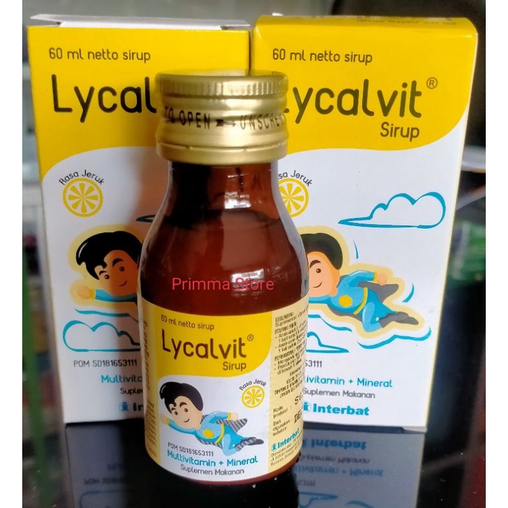 Jual ~ LYCALVIT syrup 60ml ~ Untuk mencegah dan mengobati defisiensi ...