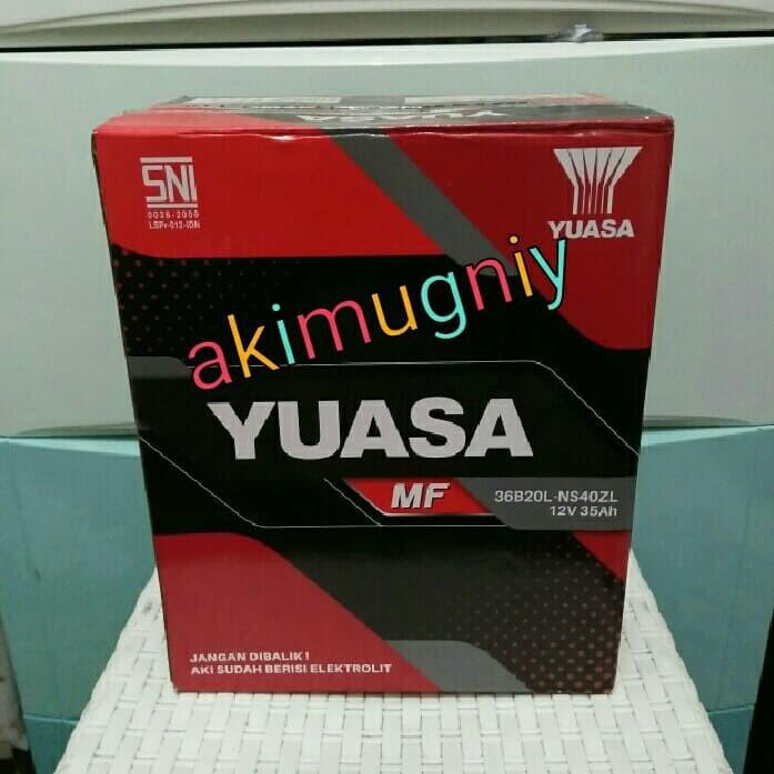 Jual aki mobil yuasa mf ns40zl aki kering 36b19l 12v 35ah | Shopee Indonesia