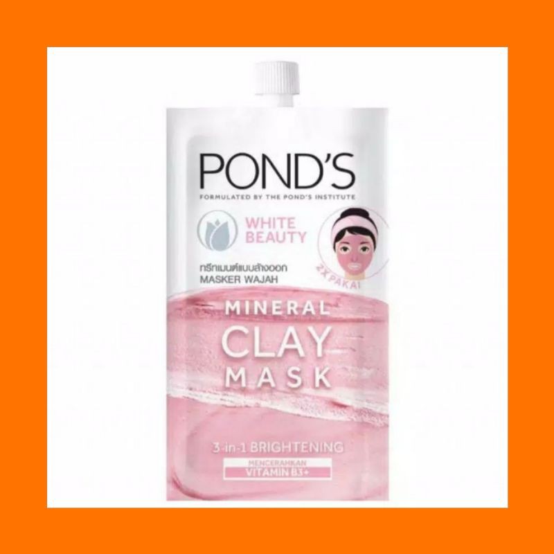 Jual Pond's mineral Clay mask 8gr | Shopee Indonesia