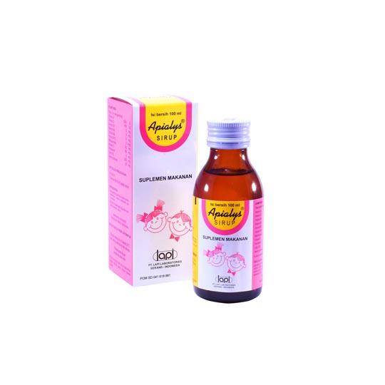 Jual Apialys sirup 100 ml/vitamin anak/daya tahan tubuh/imunitas/nafsu ...