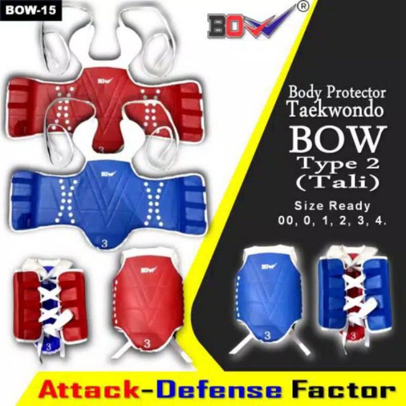 Jual BODYPROTECTOR TAEKWONDO HOGU HUGO PELINDUNG BADAN DADA BOW ...