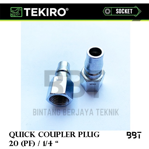 Jual Tekiro Quick Coupler Plug PF20 / PF 20 / Kopler Drat Dalam 1/4 ...