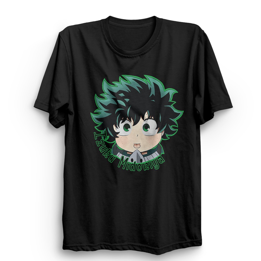 Jual T-Shirt Kaos Catton Combed 30S Baju Distro Motif Anime Kawaii Deku ...