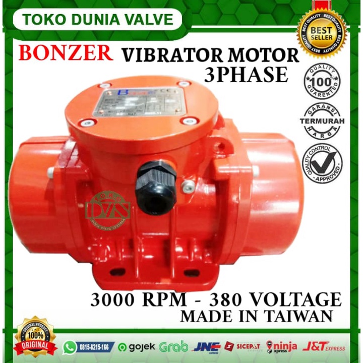 Jual BONZER BMV 60/3 80WATT 0.7KN 0.08KW 3PHASE 3000RPM BONZER VIBRO ...