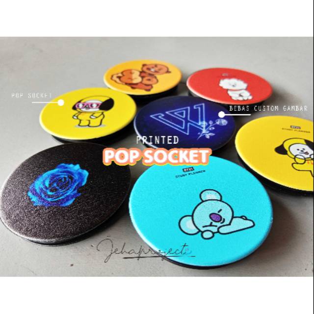 Jual POPSOCKET CUSTOM |BT21,EXO,BLACKPINK | JEHAPROJECT | Shopee Indonesia