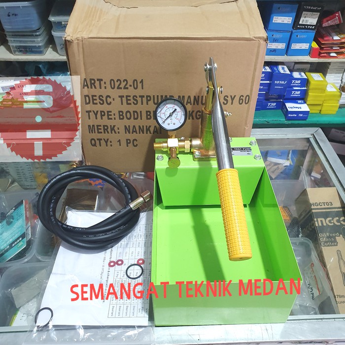 Jual ALAT TES TEKANAN PIPA AIR WATER PIPE TEST PUMP MANUAL NANKAI SY60 ...