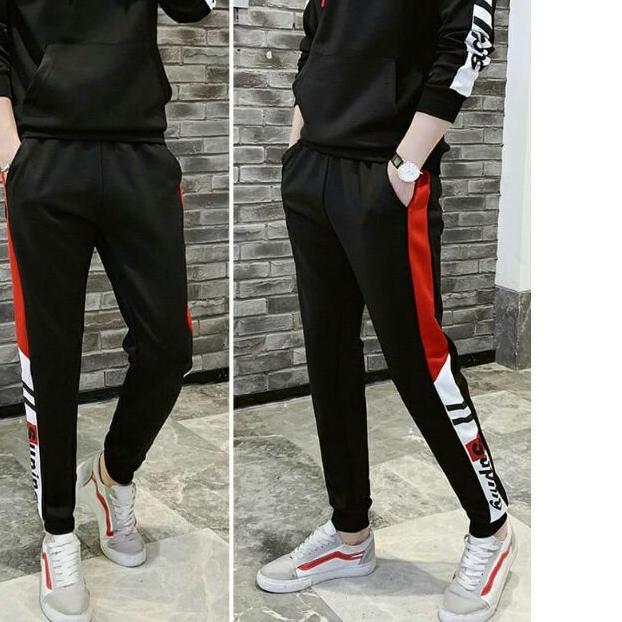 Jual Setelan sweater pria switer cowok hoodi celana joger pria jogger ...