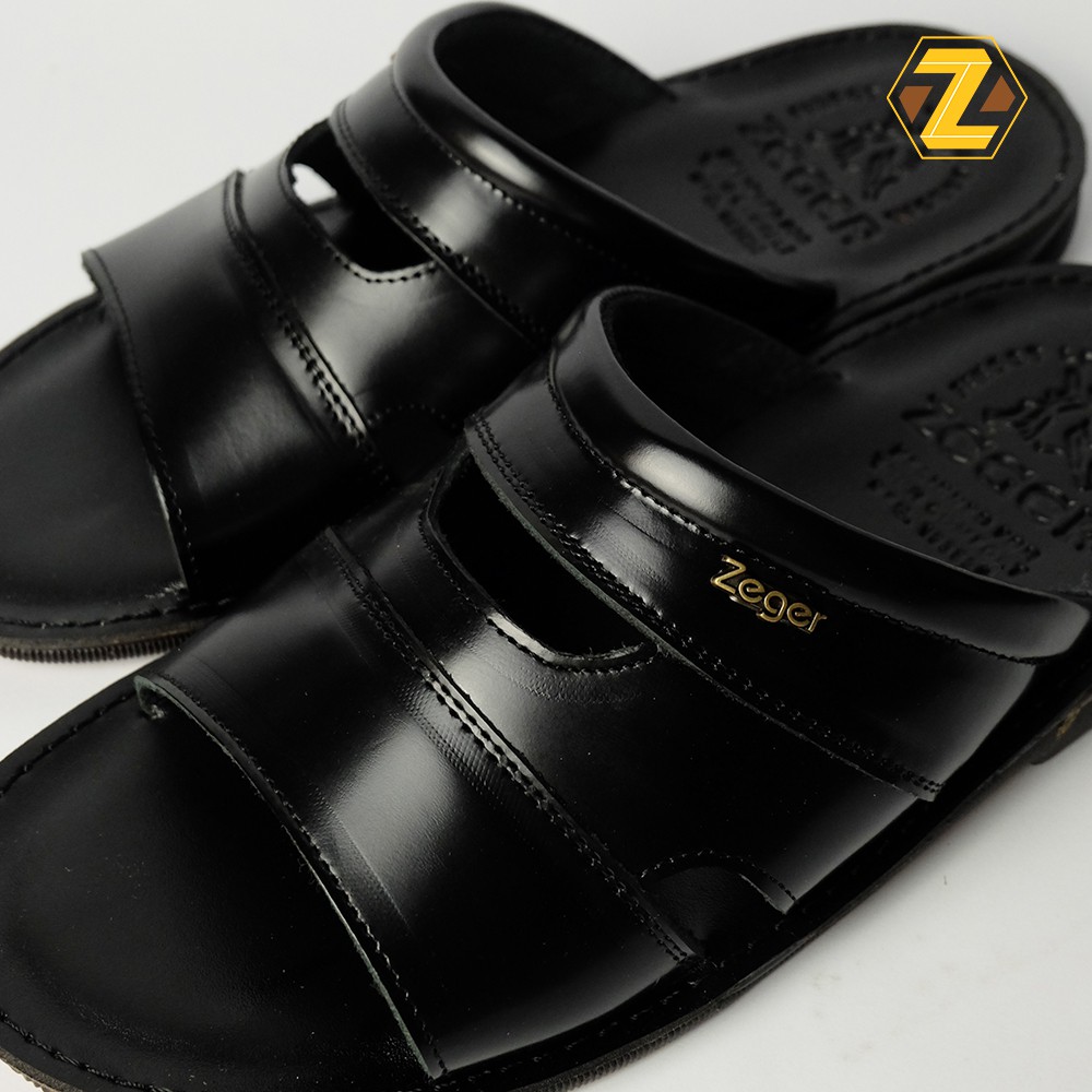 Jual ZEGER Sandal Kulit Pria Selop Kokop - TM 401 | Shopee Indonesia