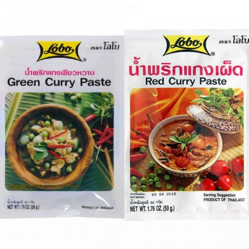 Jual Lobo Green Curry Paste / Red Curry Paste / Bumbu Kari Thailand 50 ...