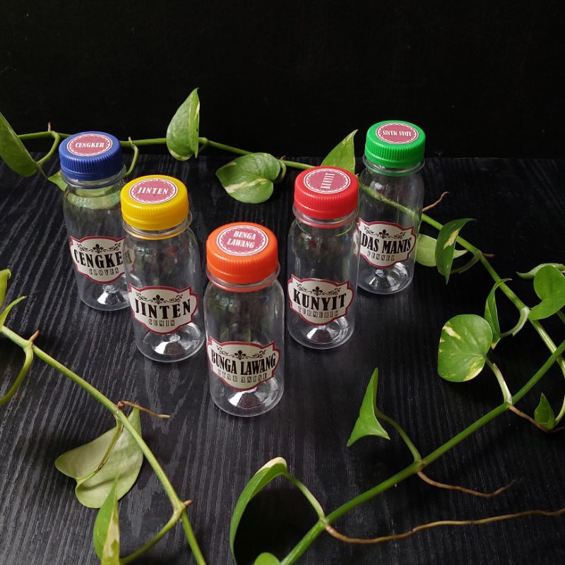 Jual Botol Plastik Label Bumbu Dapur Tutup Warna Warni 80ml | Shopee ...