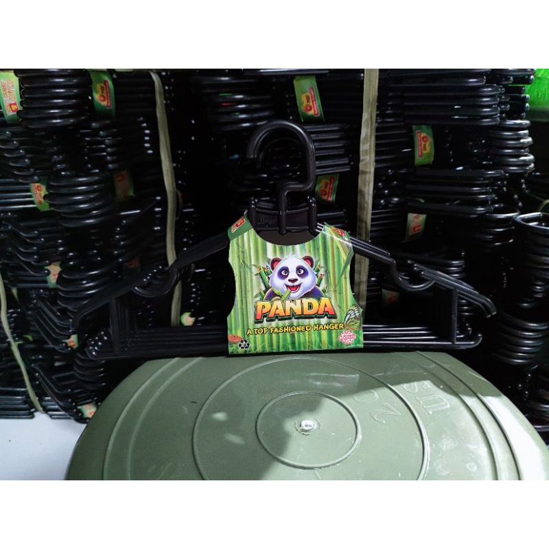 Jual Hanger Plastik/Hanger Plastik Hitam Besar/Hanger Hitam Tebal (6pc ...