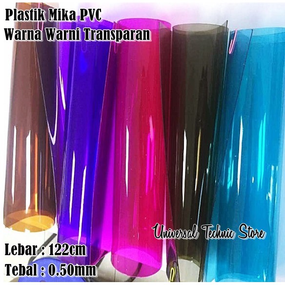 Jual Plastik Mika Lentur PVC Warna Warni Lebar 122cm Tebal 0,30mm | Shopee Indonesia