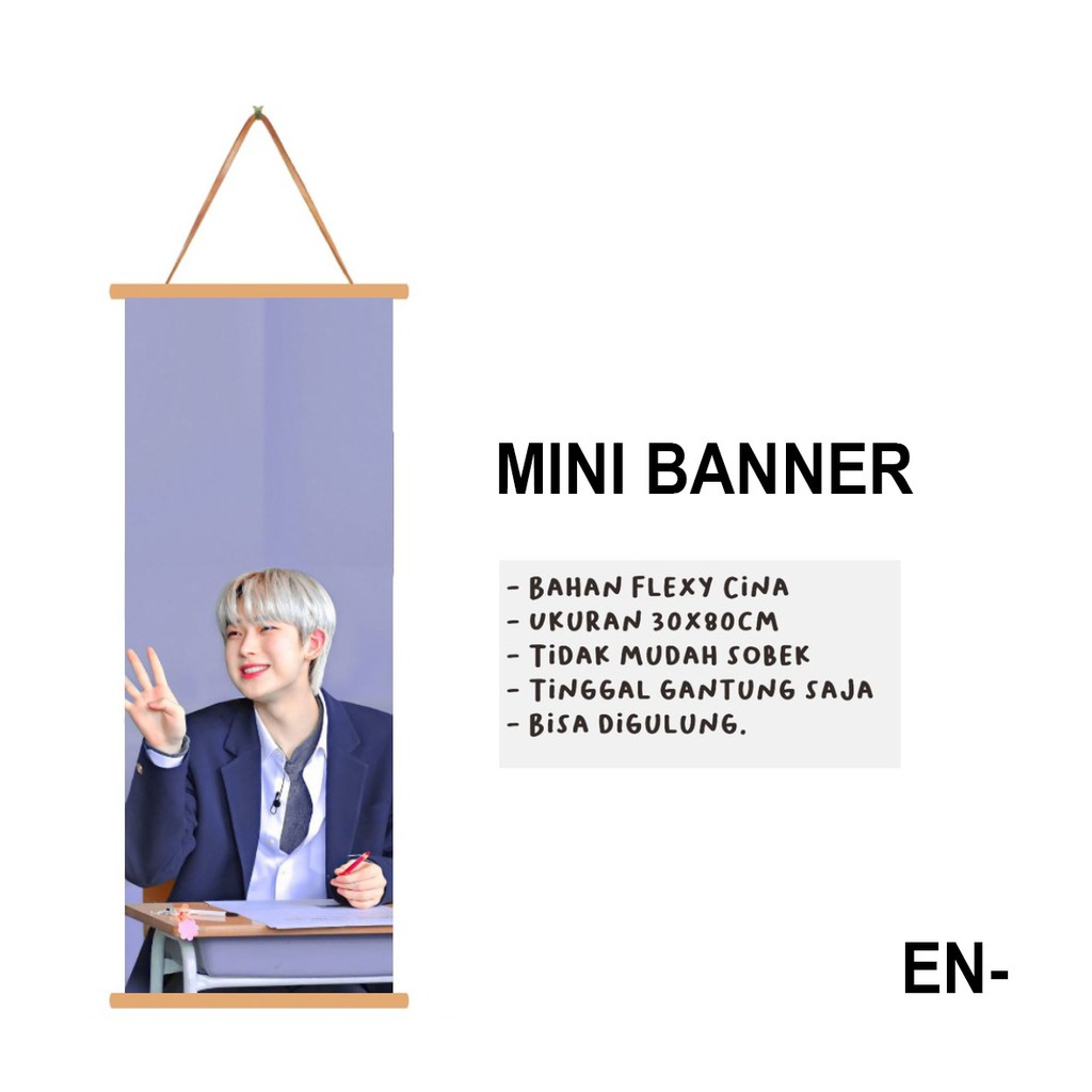 Jual enhypen mini banner, CETAK MINI BANNER, BISA CUSTOM DESAIN - ALL ...