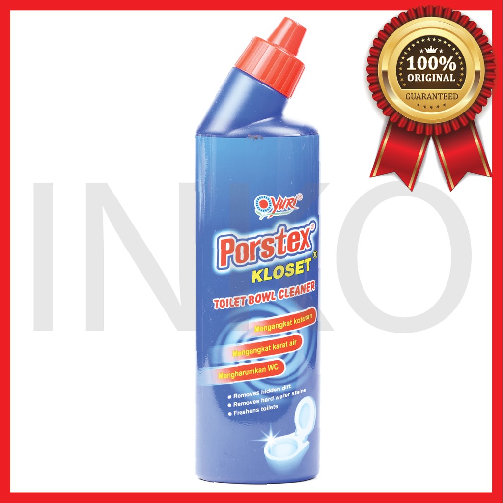 Jual YURI PORSTEX KLOSET TOILET BOWL CLEANER BOTOL 500ML | Shopee Indonesia