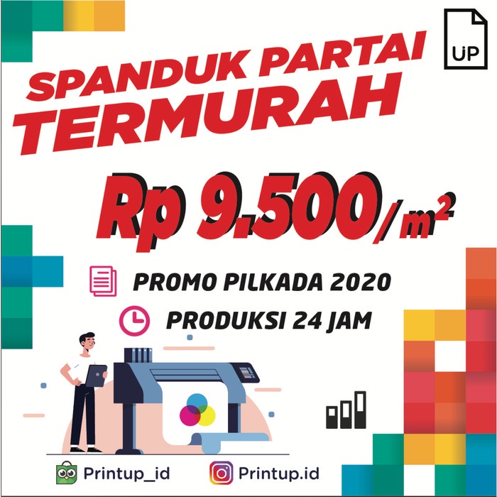Jual cetak spanduk partai termurah banner murah Elegan | Shopee Indonesia