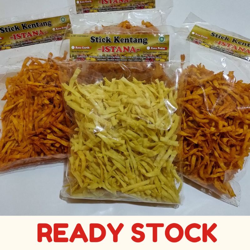 Jual Keripik Snack Stick Kentang Istana 200gram | Shopee Indonesia