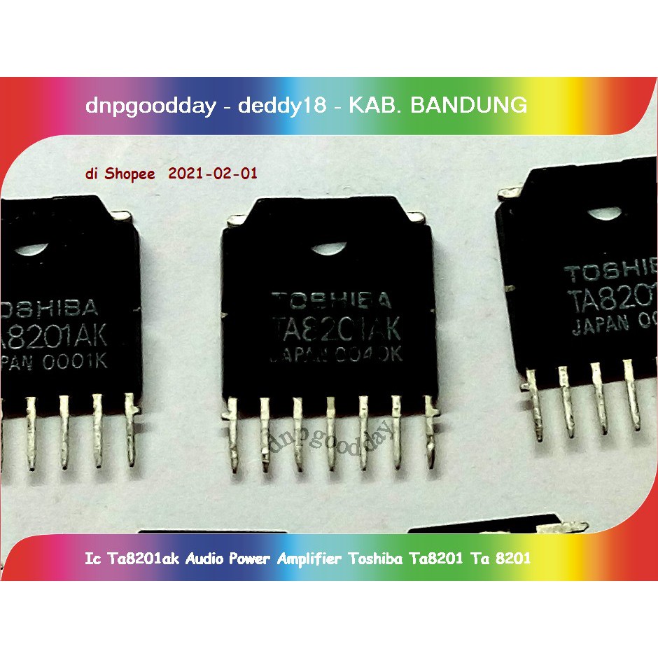 Jual Ic Ta8201ak Audio Power Amplifier Toshiba Ta8201 Ta 8201 | Shopee ...