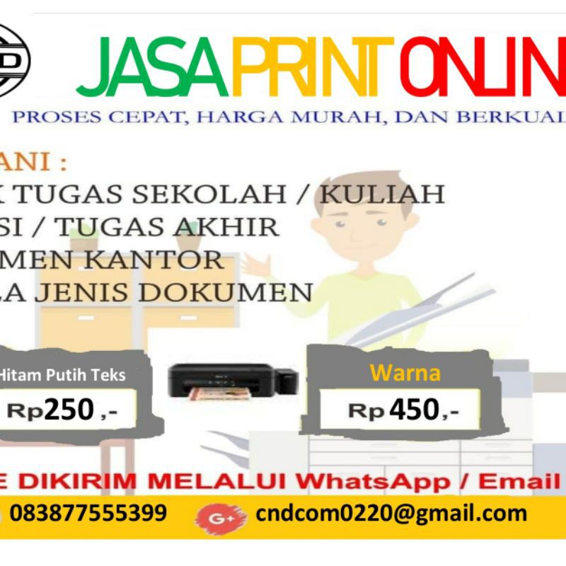 Jual Print / Cetak Dokumen A4 berwarna | Shopee Indonesia