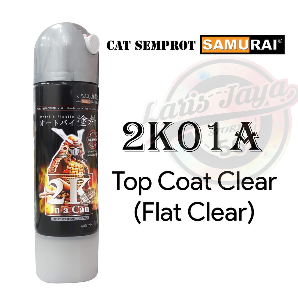 Jual PILOK SAMURAI 2K - TOP COAT FLAT CLEAR DOFF (PERNIS) 2K01A ...