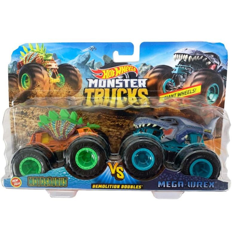 Jual HotWheels Monster Trucks Demolition Double Motosaurus Mega Wrex Diecast Metal Original ...