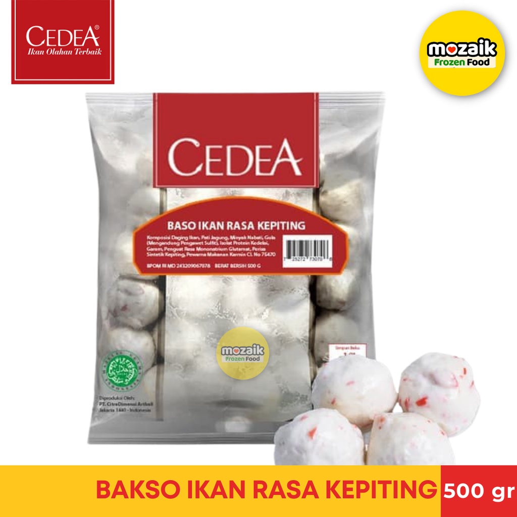 Jual Cedea Bakso Ikan Rasa Kepiting Frozen Mart Frozen Food Palembang ...