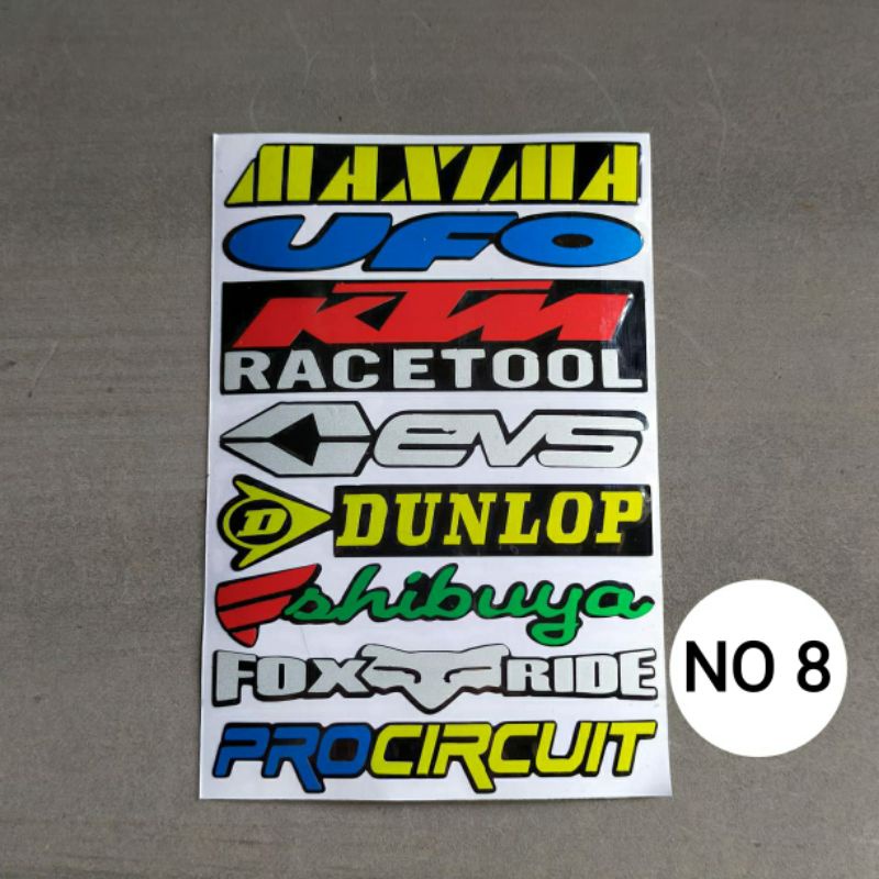 Jual STIKER MOTOR CUTTING STIKER HELM VISOR STIKER SPONSOR MOTO GP ...