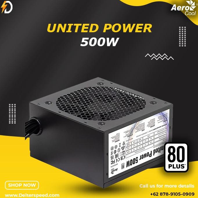 Jual Aerocool Psu United Power 500W 80+ White Power Supply Pc Dagacocemilan | Shopee Indonesia