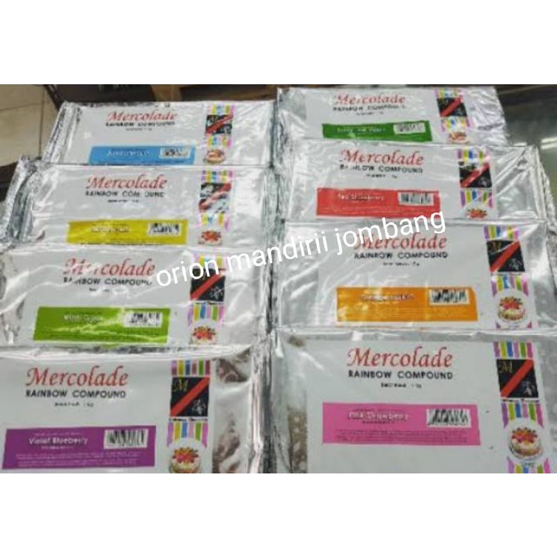 Jual MERCOLADE#COKLAT#WHITE#RAINBOW#WARNA#1 KG | Shopee Indonesia