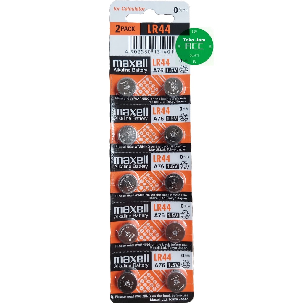 Jual Baterai Maxell LR44 Original Made In China | Shopee Indonesia