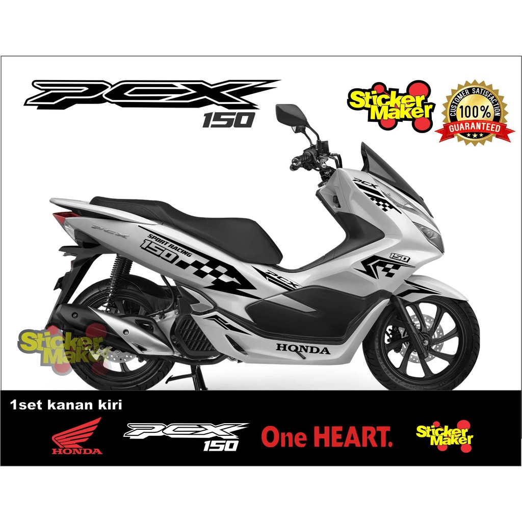 Jual COD stiker cutting pcx 150 sticker striping body honda pcx 150 ...