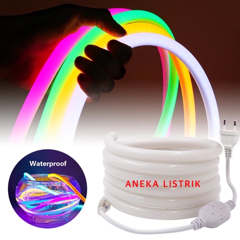 Jual LAMPU STRIP LED NEON FLEXIBLE 360 BULAT NEON STRIP UNTUK RUMAH ...