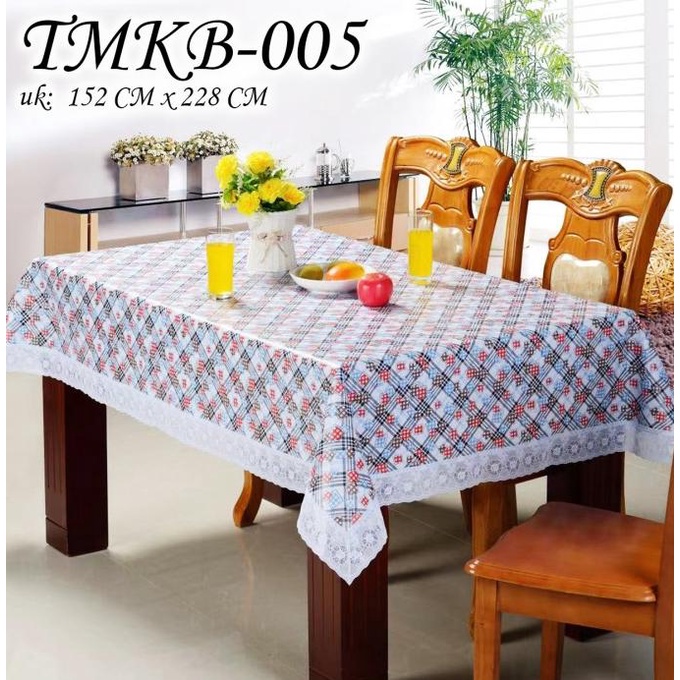 Jual ORIGINAL!!! TMKB D TAPLAK MEJA MAKAN JUMBO BESAR TEBAL RENDA 152CM ...