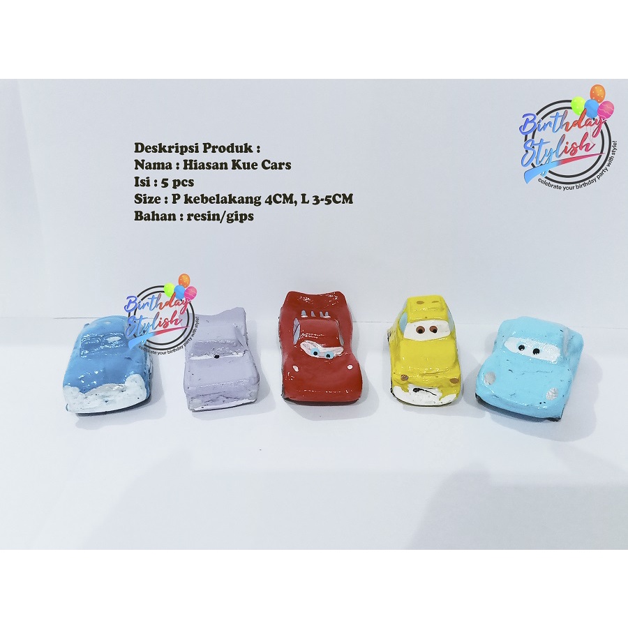 Jual Topper Kue Cars Mcqueen / Hiasan Kue Cars isi 5 PCS | Shopee Indonesia