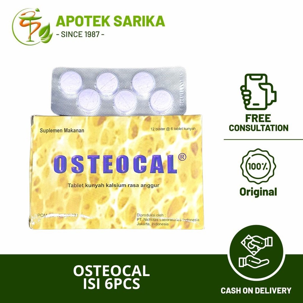 Jual Osteocal chew anggur 1 strip isi 6pcs | Shopee Indonesia