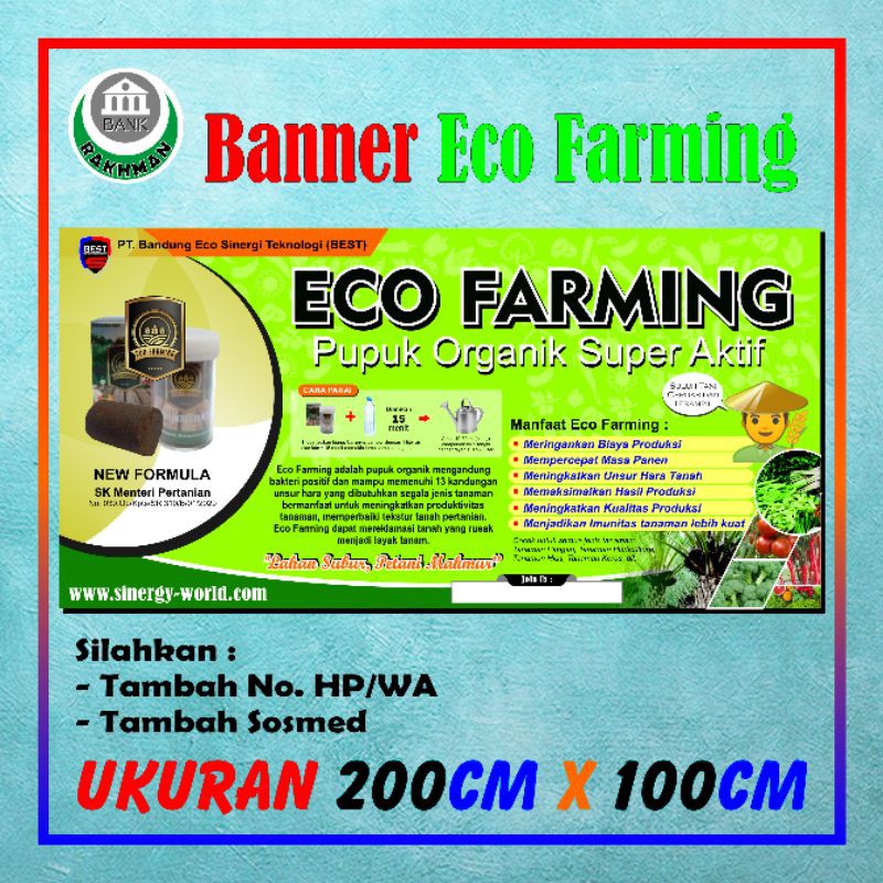 Jual SPANDUK BANNER ECO FARMING MITRA ECO RACING | Shopee Indonesia