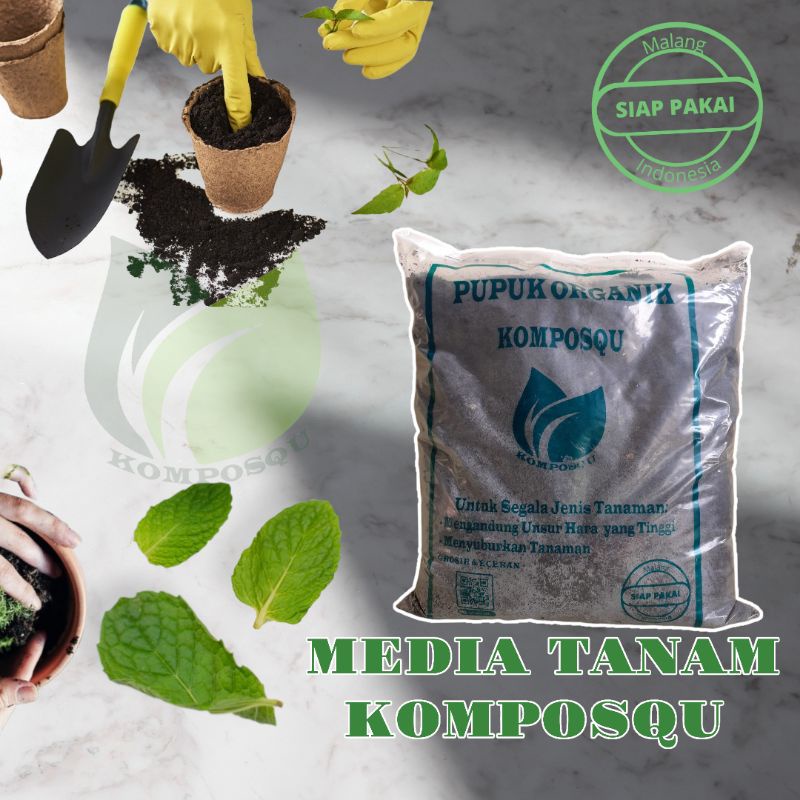 Jual Pupuk Kompos Organik Media Tanam Siap Pakai Kemasan 1kg | Shopee ...