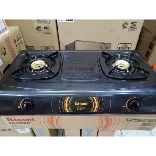 Jual RINNAI KOMPOR GAS 2 TUNGKU RI 522E 522CE 522C API BIRU BURNER ...