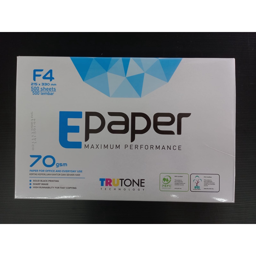 Jual HVS EPAPER F4 70GSM / KERTAS / HVS / HVS F4 70 GSM / KERTAS FOLIO ...