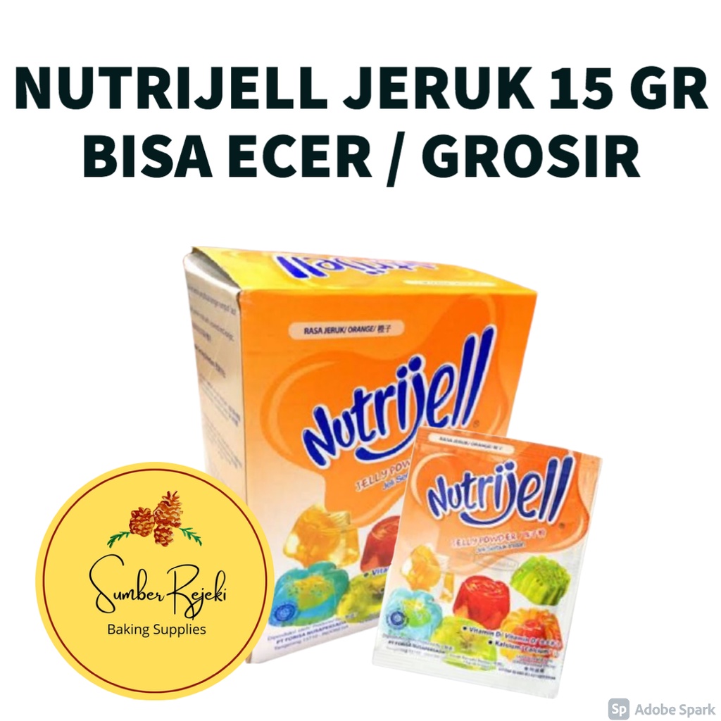 Jual Nutrijell Agara-Agar Jelly Rasa Jeruk / Orange 15 Gr / 15 gr ...