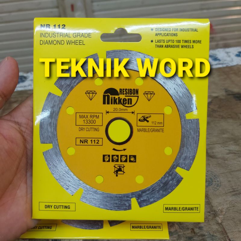 Jual DIAMOND WHEEL NIKKEN RESIBON MATA GERINDA POTONG KERAMIK GRANIT ...