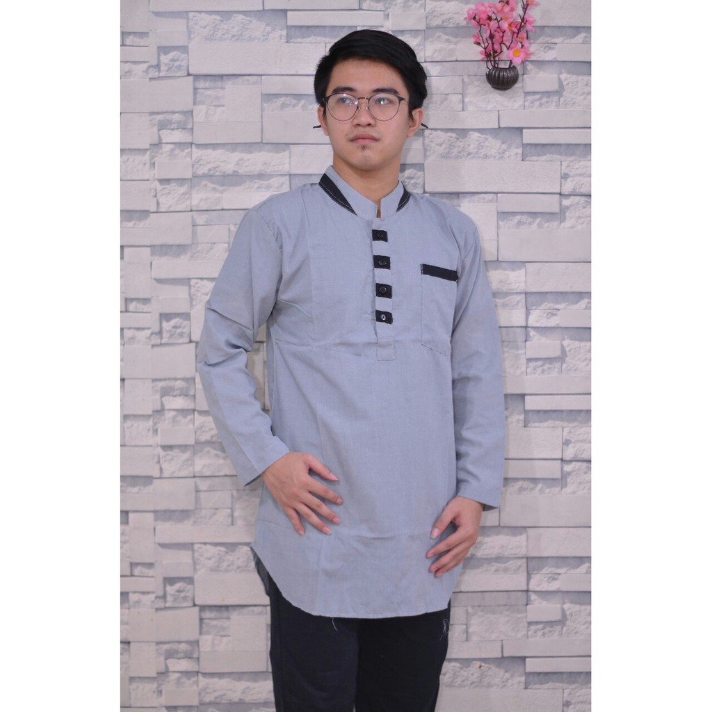 Jual Baju Koko Akhtar, Kemeja koko | Shopee Indonesia