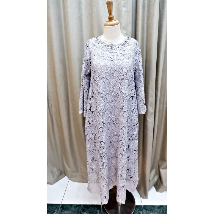 Jual The Aerith Garden - Ready To Wear Dress - Birgit Maxi Dress Grey ...