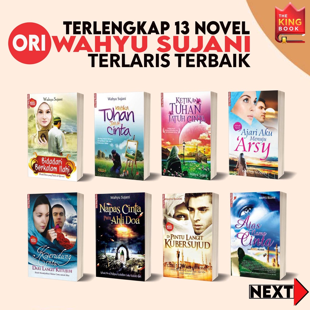 Jual KOLEKSI LENGKAP Novel Wahyu Sujani bidadari berkalam ilahi ketika tuhan jatuh cinta ajari ...