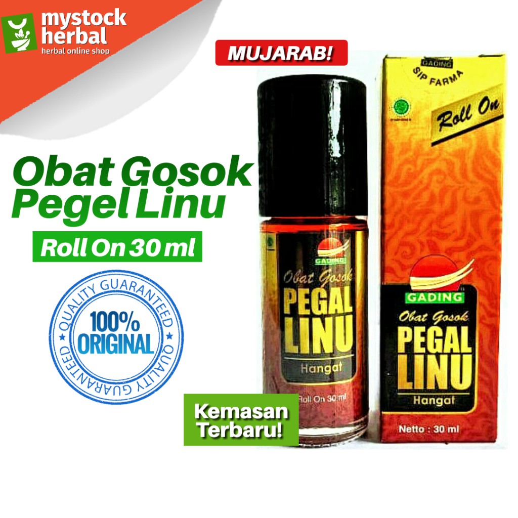 Jual Obat Gosok Pegal Linu Cap Gading Roll On 30 ML | Shopee Indonesia